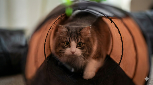Cat Tunnel for Indoor Cats: Exercise, Enrichment & Health | Snarky Pets