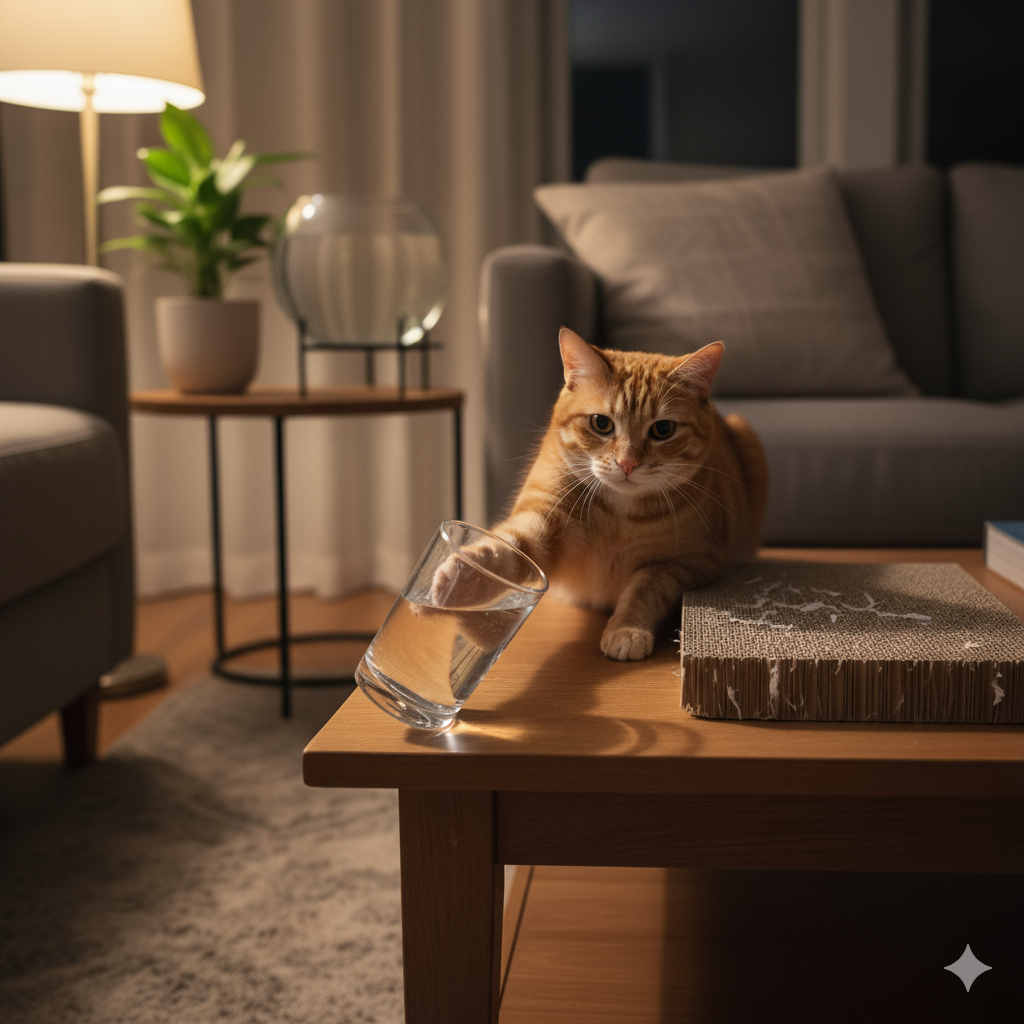 Why do cats knock things off tables? – Snarky Pets